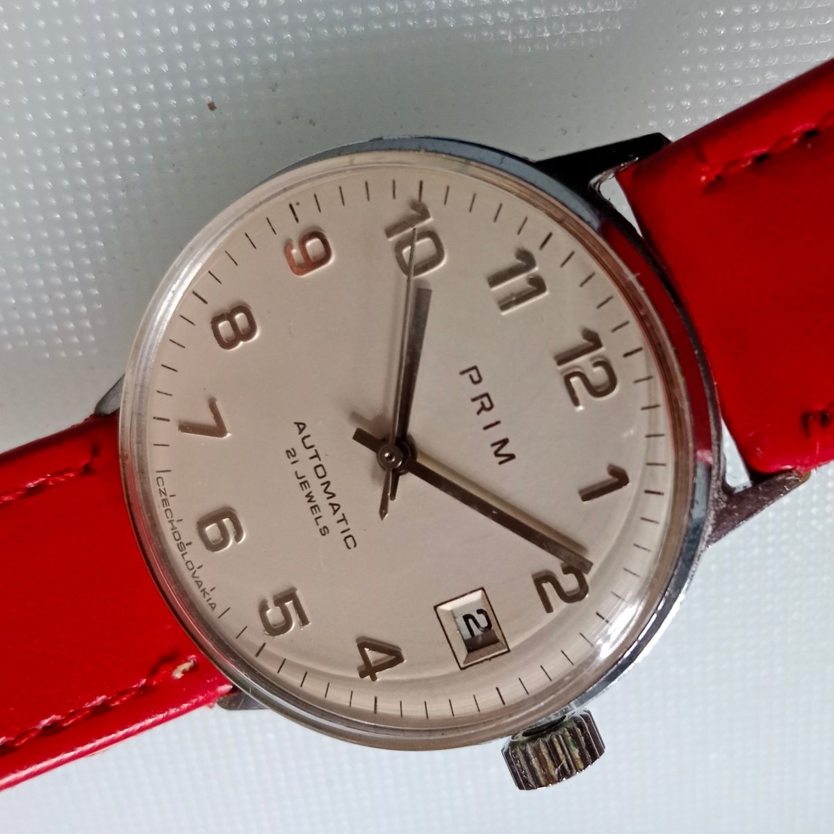 hodinky prim automat vzácnější verze ciferník s číslicemi – AntikPrim